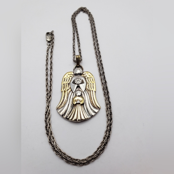 Jewelry | 925 Gorham Guardian Angel Pendant Necklace | Poshmark